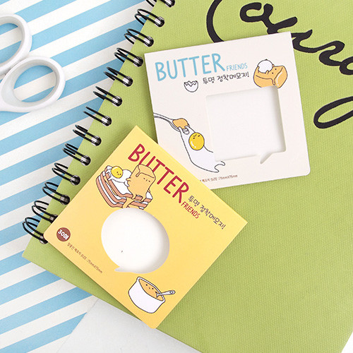 2Young Butter friends sticky memo notes - fallindesign