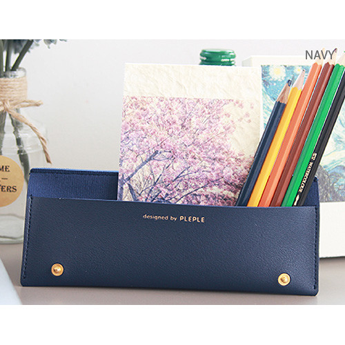 PLEPLE Multi purpose twin pocket pencil case - fallindesign