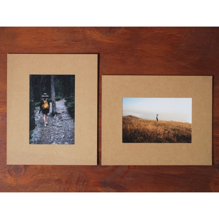 Moods&Views Square 8X10 Kraft paper photo frame with envelope