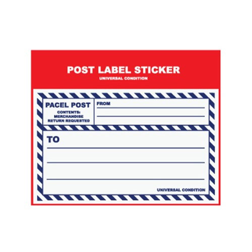 Universal condition Post 2 colors large label sticker set - fallindesign