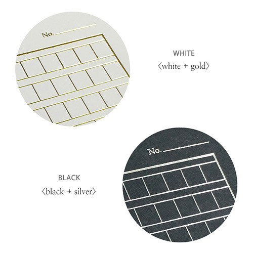 MINGSMANGS White Black squared manuscript paper postcard