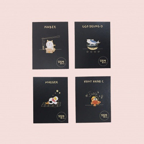 Dailylike Daily 24k gold plated badge set - fallindesign.com