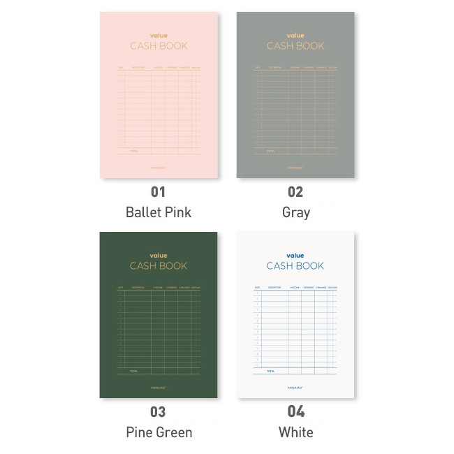 PAPERIAN Value simple cash book planner scheduler - fallindesign.com