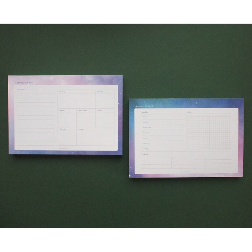 Second Mansion A5 weekly notepad planner - fallindesign.com