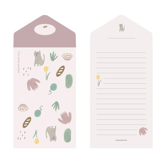 Dash and Dot Our warm moment small folding letter paper set