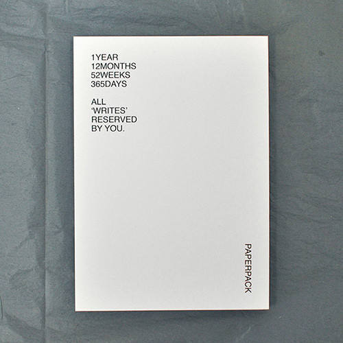 Paperpack Standard 6 months undated daily planner journal