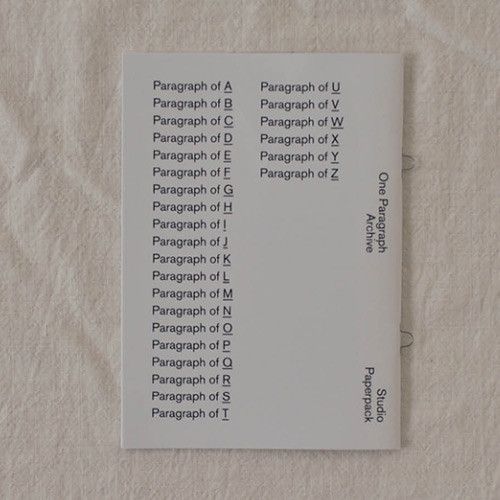 Paperpack Archive 1 Paragraph lined ruled small notebook
