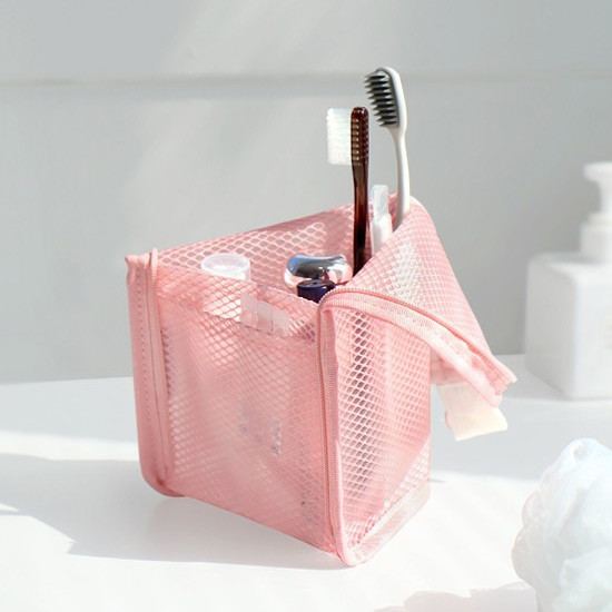 ICONIC Travel standing zipper toiletry pouch bag - fallindesign