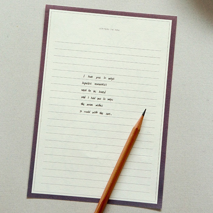 Dailylike Daily letter paper and envelope set - Sandersonia