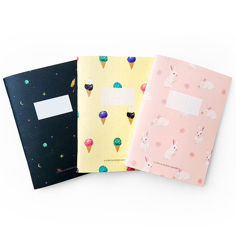 O-CHECK Spring come small blank school notebook