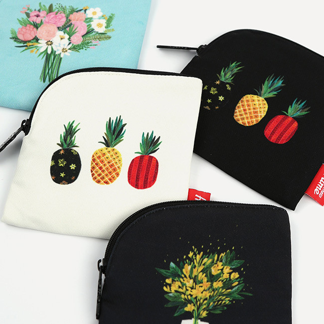 All new frame Myeongmi Choi collection mini zipper pouch