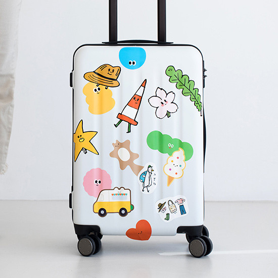 2NUL Traveler colorful luggage deco sticker set