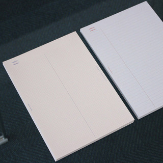 More Basic Long Lined Grid Notepad Korean Stationery