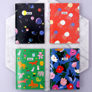 Second Mansion Pattern mini small lined notebook - fallindesign