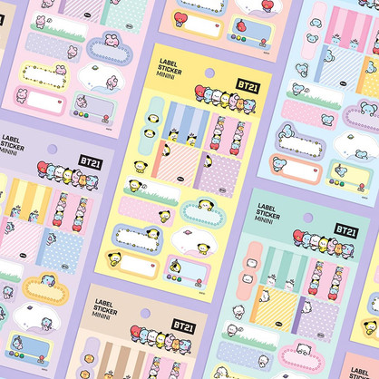 BT21 Minini Summer Sky Glitter Sticker - Fallindesign.com