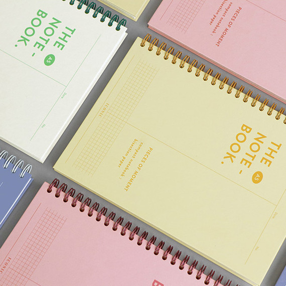 ICONIC Compact A5 wire bound grid notebook