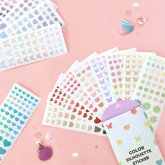 Indigo Colorful decorative paper sticker pack 50 sheets