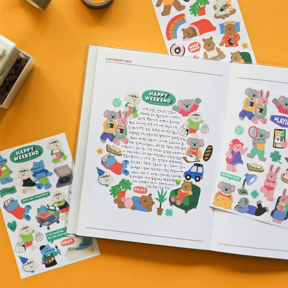 Dailylike Diary Slim Removable Sticker Pack Ver.5