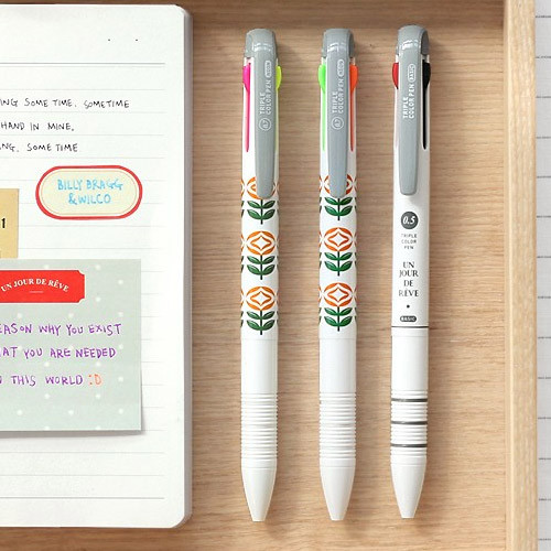 ICONIC Double color line in one pen set of 3