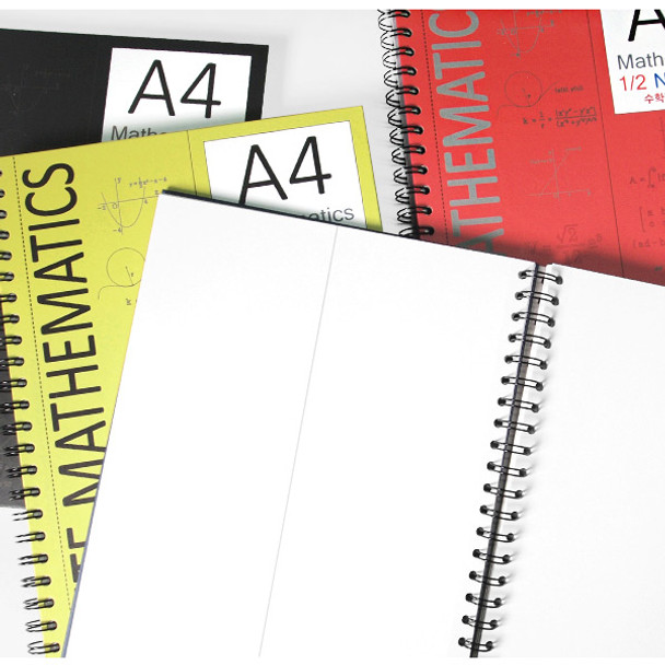 2young Elite Mathematics half perforated line blank notebook