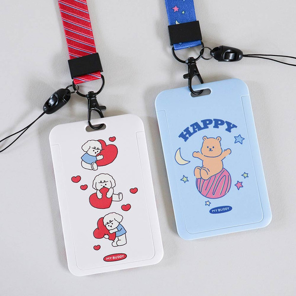 Dailylike My Buddy Card Holder With Neck Strap