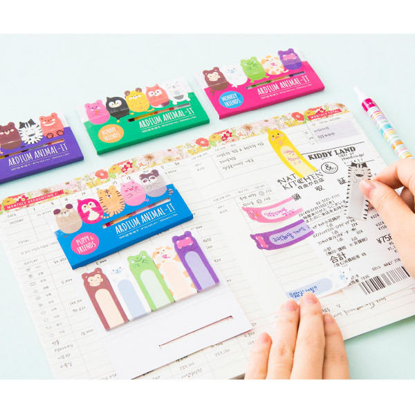 Ardium Cute animal sticky memo notes set - fallindesign
