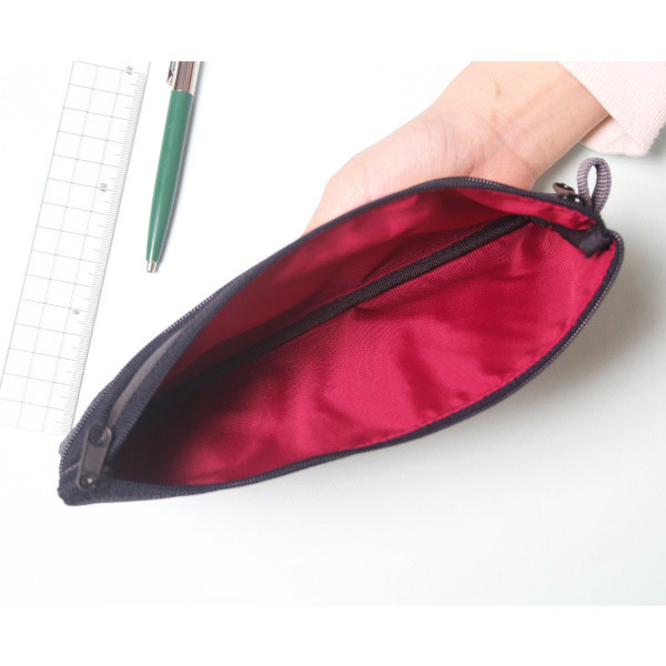Dash and Dot Double pocket mesh zipper pouch small - fallindesign