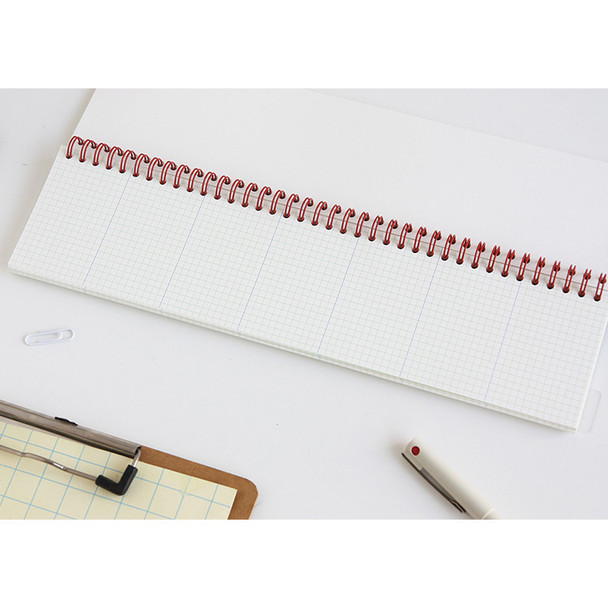 Livework Desk wirebound grid memo pad planner - fallindesign