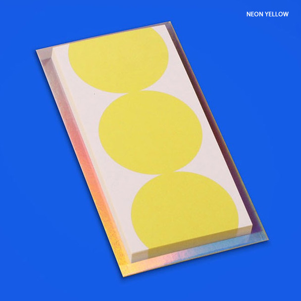 Lucalab Neon three dots plain notepad - Fallindesign.com