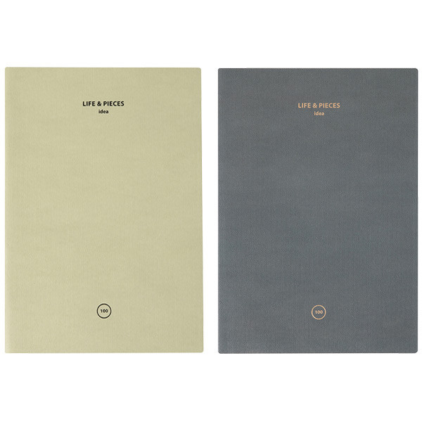 Livework Life and pieces large idea blank plain notebook