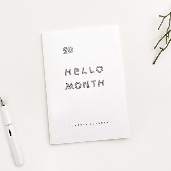 Eedendesign 2020 Hello month A5 dated monthly planner