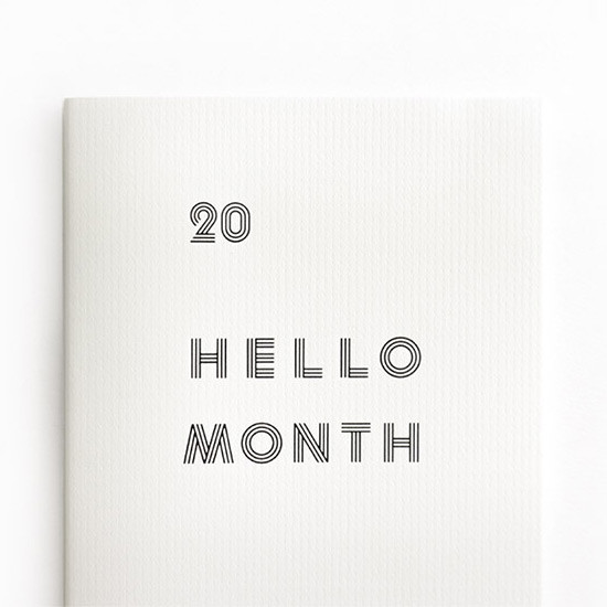 Eedendesign 2020 Hello month A5 dated monthly planner