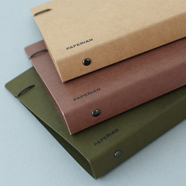 PAPERIAN Paperboard A5 size 6 ring binder with elastic band