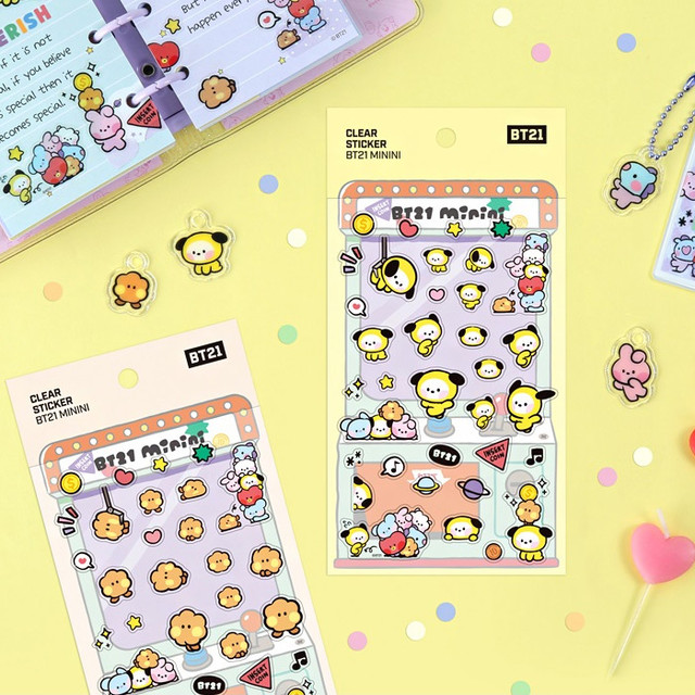 BT21 In The Forest PVC Clear Sticker - Fallindesign