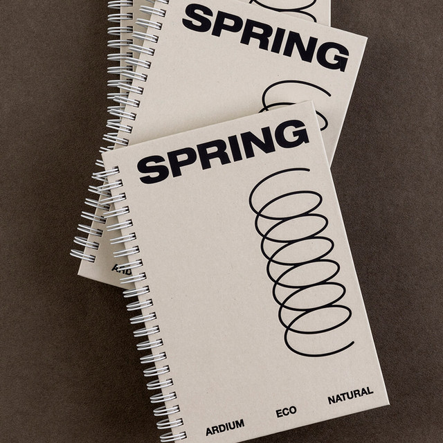 Ardium Natural Spring Wirebound Lined Notebook: Eco-Friendly