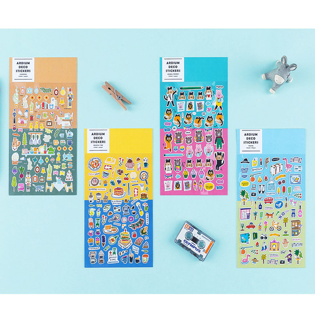 Gentle Wave Unique Shape deco paper sticker - fallindesign.com