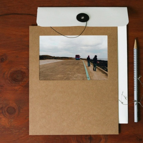 Moods&Views Square 8X10 Kraft paper photo frame with envelope