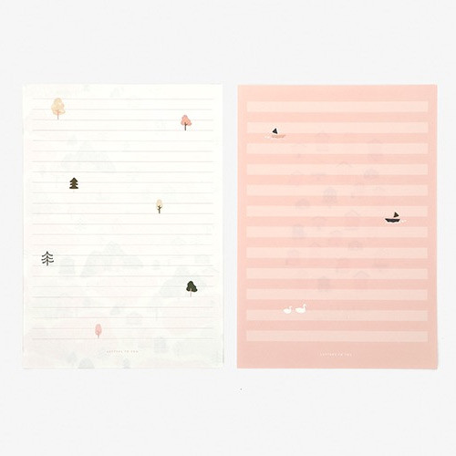 Daily letter paper and envelope set - Home - Fallindesign