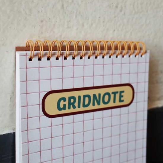 UNIVERSAL CONDITION Scrap note A5 size spiral grid notebook