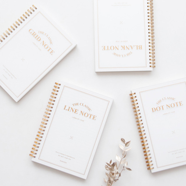 Wanna this The classic gold spiral notebook - fallindesign