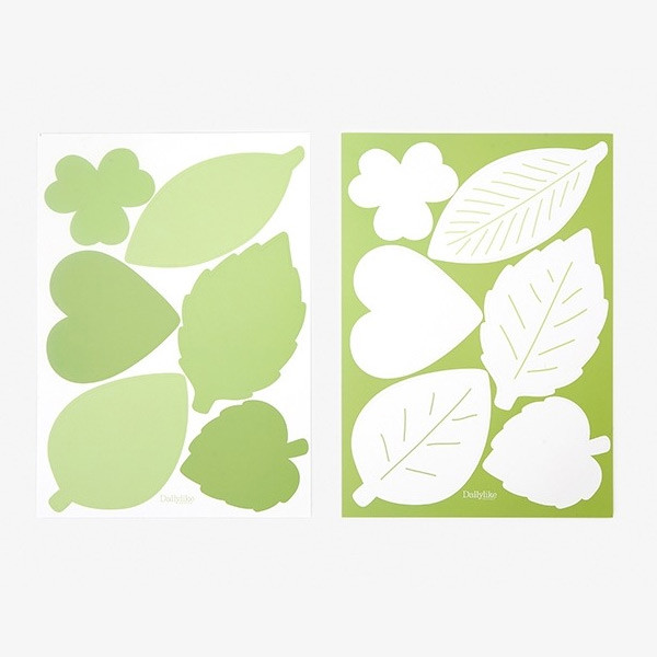 Dailylike Leaf name tag label sticker set - fallindesign.com