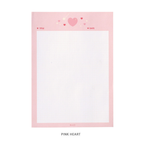 After The Rain Twinkle B5 size grid memo notepad