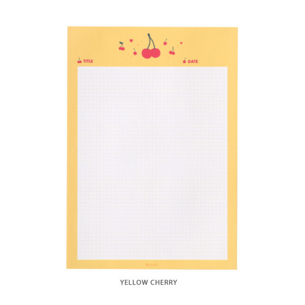 After The Rain Twinkle B5 size grid memo notepad