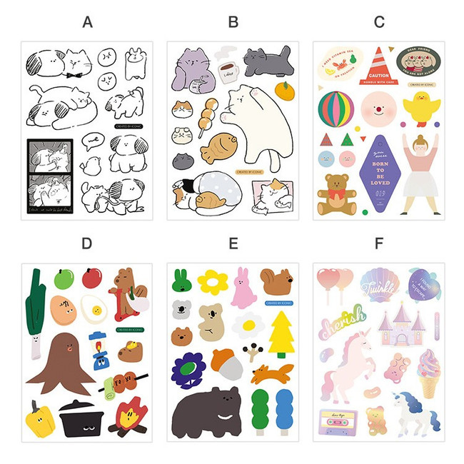 ICONIC Big point removable craft decoration sticker