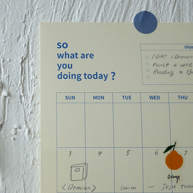 So what are you doing dateless monthly calendar planner