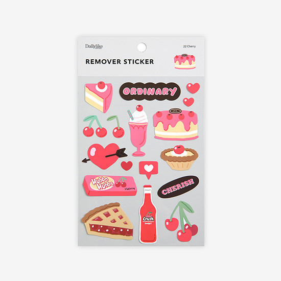 Dailylike Cherry removable paper deco sticker