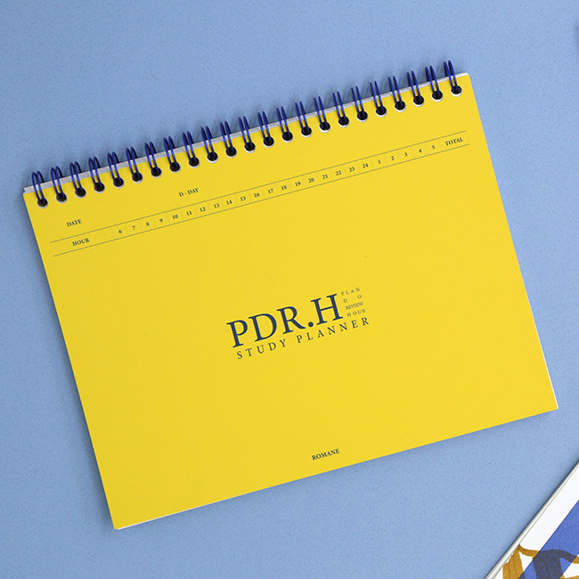 Signature PDR.H spiral bound dateless daily study planner