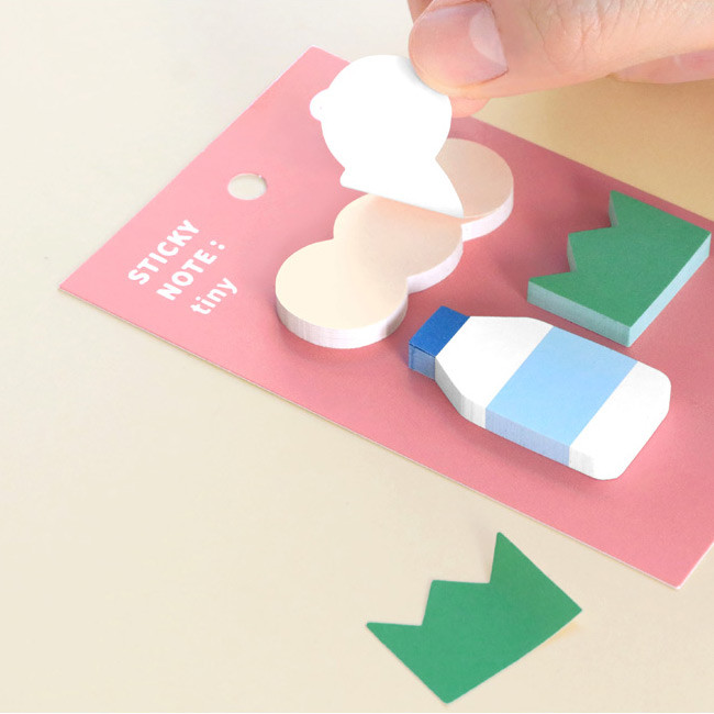 ICONIC Tiny sticky memo bookmark notepad set