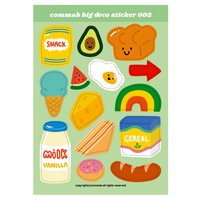 Design comma-B Big deco paper sticker - Fallindesign.com