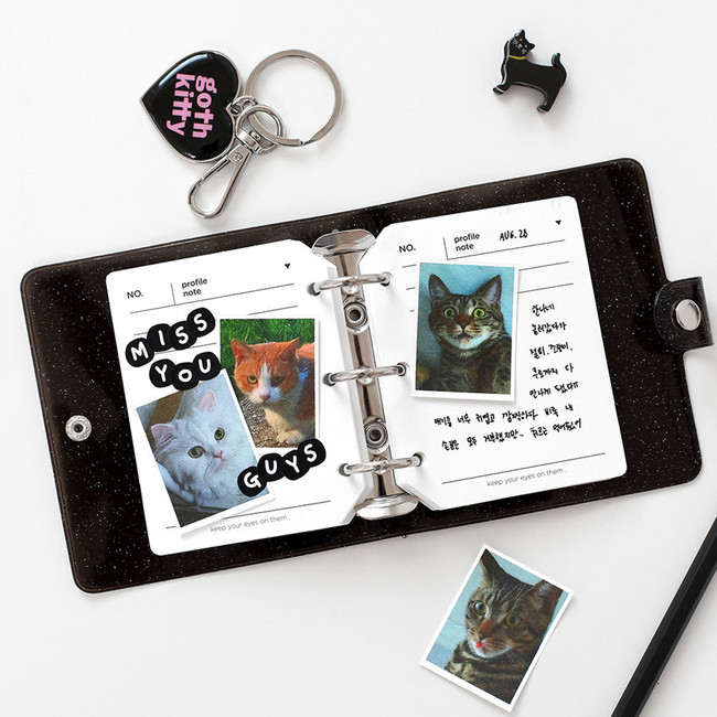 2NUL Profile 3 ring small diary notebook - Fallindesign.com